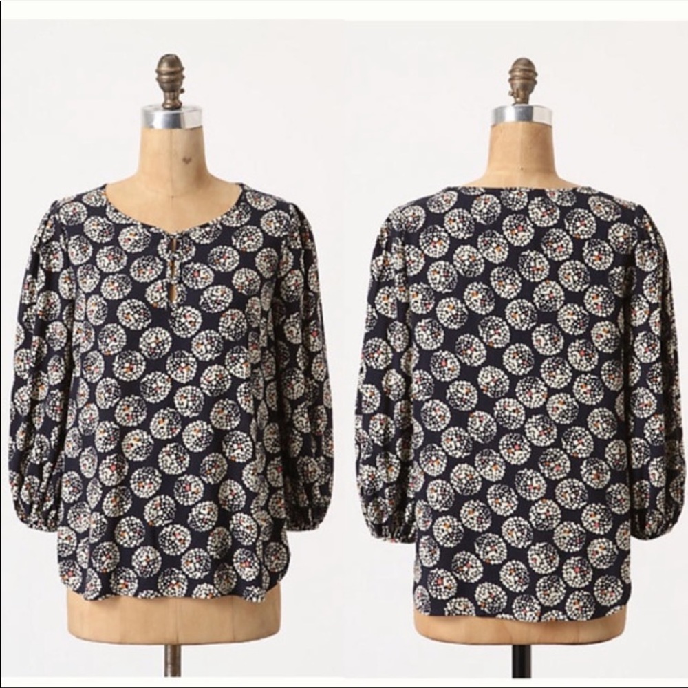 Anthropologie Maeve Confetti Ball Dandelion Floral Bl… - Gem